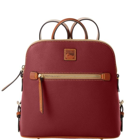Dooney & Bourke | Bags | Dooney Bourke Pebble Grain Backpack Wine ...